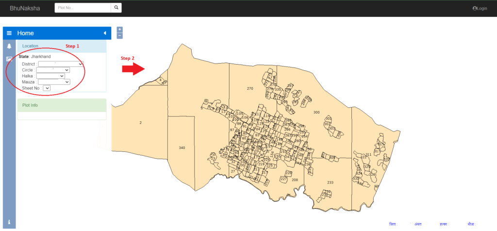 भू नक्शा झारखण्ड (Bhu Naksha Jharkhand) ऑनलाइन देखे @ jharbhunaksha ...